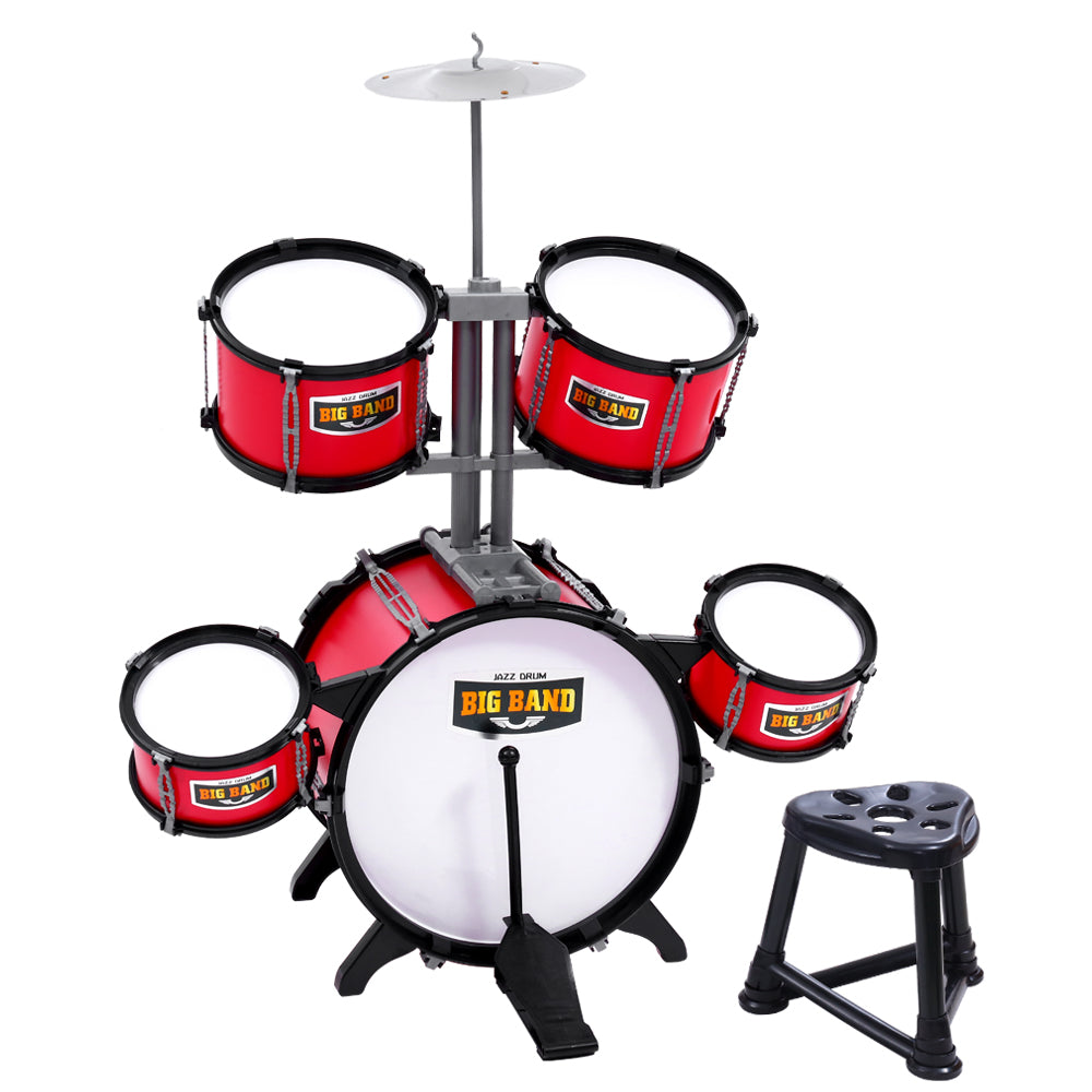 Drum Set Junior Drums Kit Musical Play Toys Childrens Mini Big Band Ke